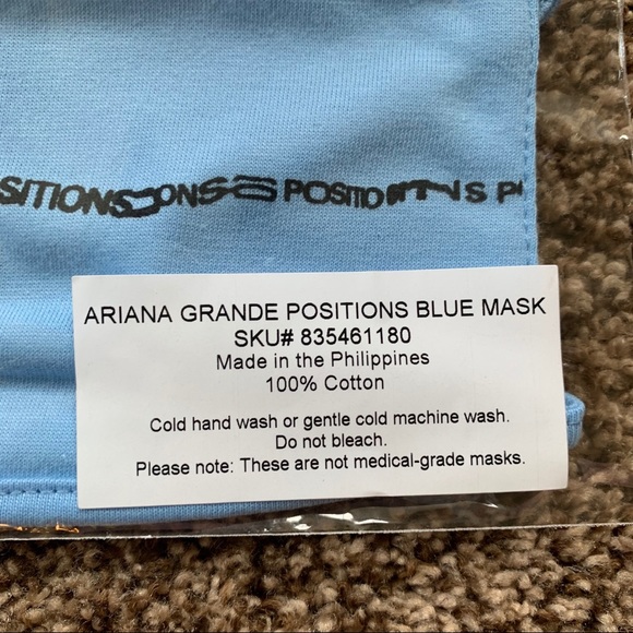 Ariana Grande | Accessories | New Ariana Grande Positions Face Mask ...